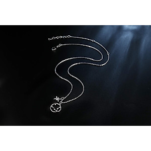 Presentski Pisces Constellation Zodiac Necklace Women Pendant Horoscope Sign Necklaces Birthday Jewelry for Daughter Sister