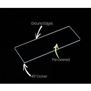 MILLSYN 50 pcs Microscope Slides Blank Plain, Plus 100 pcs Coverslips Ultra-Clear Cover Glasses