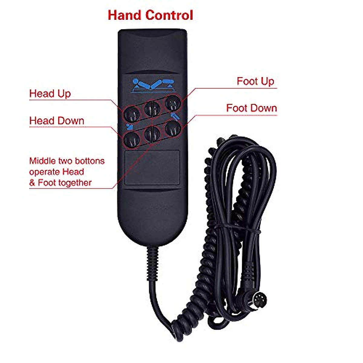 Fromann 6 Button 5 pin Remote Hand Control Replacement for Okin Okimat II Motor