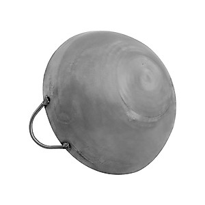 DBM IMPORTS 30" Carbon Steel Cantonese Style Wok Pan Gourmet Chef Frying Pan, Double Handle