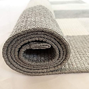 Ukeler Grey Buffalo Plaid Rugs 35.4'' x 23.6'', Durable and Washable Gray and White Rug for Porch/Entry Way/Front Door/Sink