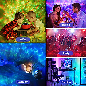 One Fire Galaxy Projector for Bedroom, White Noise Galaxy Light, Remote Timer Star Projector, Bluetooth Music Night Light Projector for Kids Teen Adult Bedroom Decor