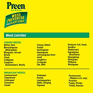 Preen Garden Weed Preventer Plus Plant Food - 31.3 lb. - Covers 5,000 sq. ft.