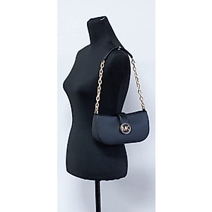 Michael Kors Carmen XS Leather Pouchette Shoulder Bag (Black)