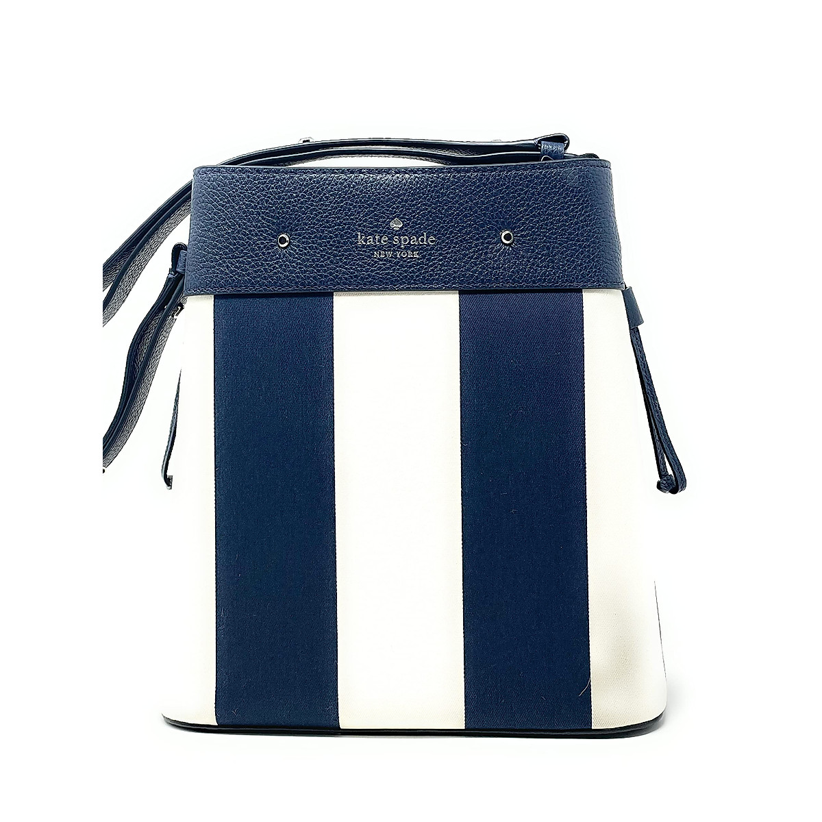 Kate spade new york MARTI EVEN STRIPE JACQUARD BLAZER BLUE LARGE BUCKET