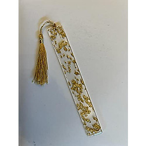 Epoxy Bookmark Gold Bookmark Epoxy Resin Bookmark Custom Epoxy Resin Gold Bookmark 3PCS