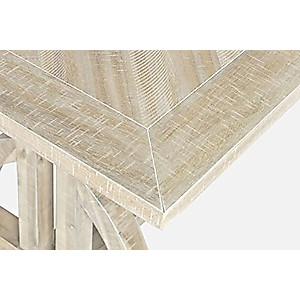 Jofran Fairview Rustic Trestle Dining Table, 78''Lx42Wx30''H, Ash