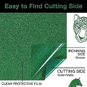 TORC Glitter HTV Heat Transfer Vinyl Bundle Rolls, Set of 10 Iron on Vinyl for T Shirts Crafts (12 inch x 5 ft per Roll)