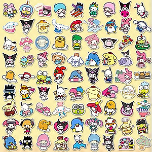 200Pcs Kawaii Stickers for Kids Teens Adults,Cartoon Cute Stickers for Girls,Vinyl Water Bottle stickers Waterproof,Laptop,Luggage,Phone,Scrapbook Stickers Pack for Classroom Reward Birthday Gifts Aesthetic Party Favor