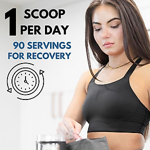 Gains in Bulk Glutamine Powder - Extreme Muscle Recovery, Anti-Catabolic L-Glutamine for Protection & Recovery | Promotes Longer State of Muscle Growth (450 Grams)