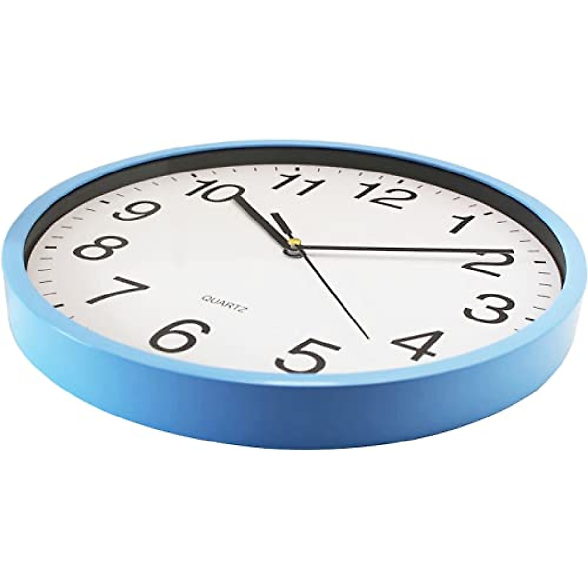 CAMY 9 Inch Wall Clock - Silent Non Ticking Quality Quartz Battery Operated Round Easy to Read Home/Office/School Clock