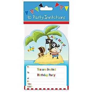 Tallon Just To Say Pirates Design Invitation Card