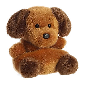 Aurora® Adorable Palm Pals™ Ruff Ruff Puppy™ Stuffed Animal - Pocket-Sized Play - Collectable Fun - Brown 5 Inches