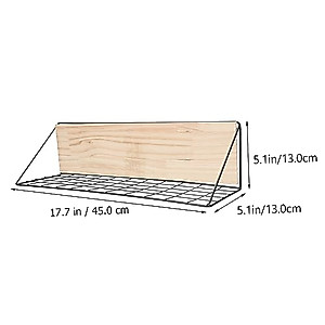 HOMOCONO 1pc Storage Rack Home Supplies Rack Sundries Organizing Holder Storage Mounted Shelves for Storage Multifunctional Wall Shelf Useful Wall Shelf House Gadgets Home Items Solid Wood