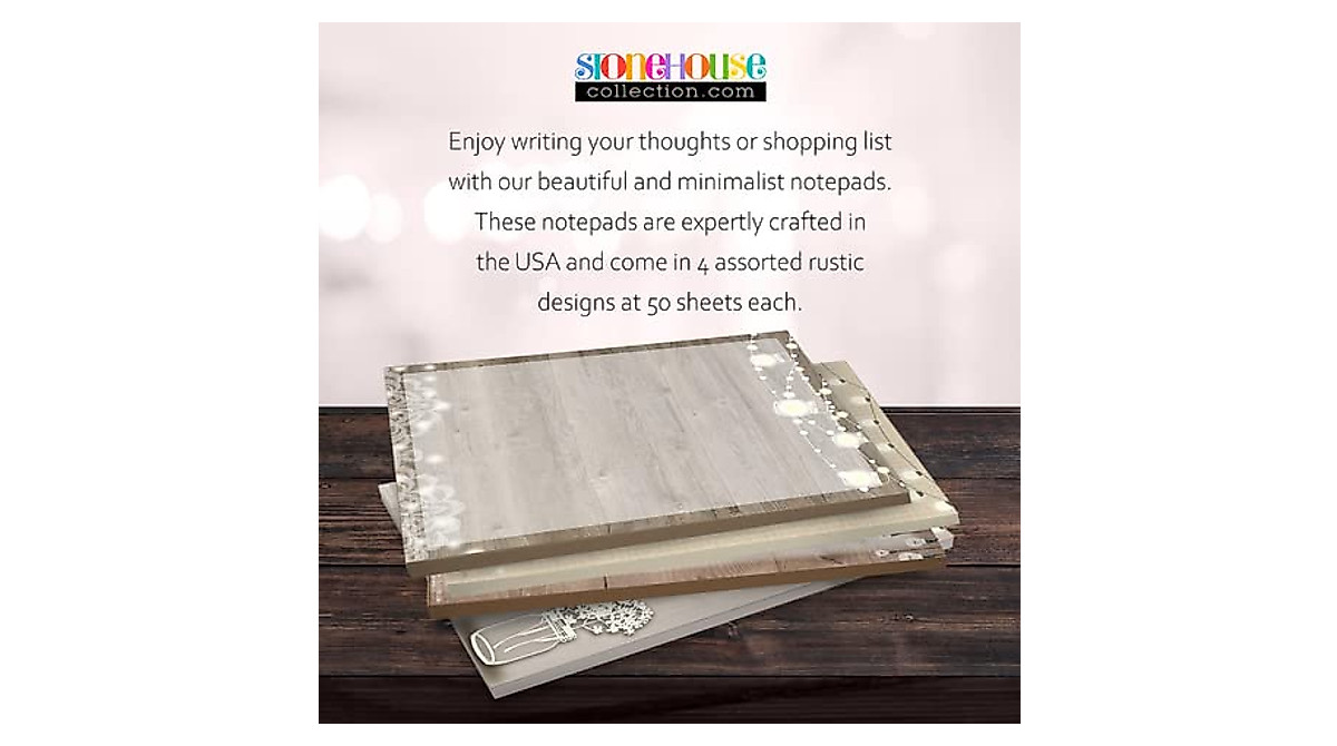 Stonehouse Rustic Notepads - Perfect for Home & Office