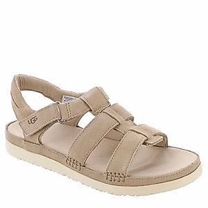 UGG Unisex-Child Goldenstar Strap Sandal, Driftwood, 13 Little Kid
