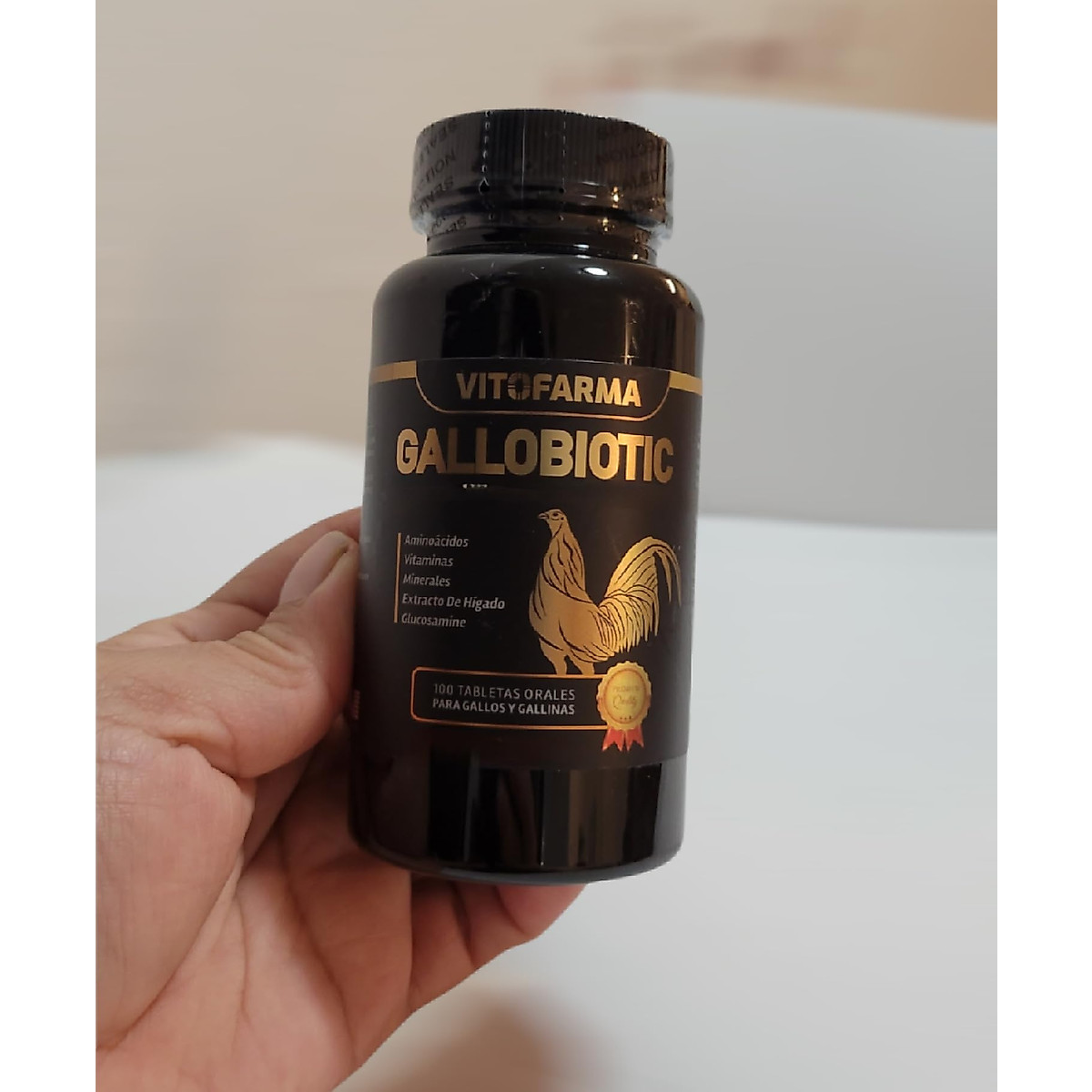 VITOFARMA Gallobiotic Natural Multivitamin for Rooster, Hens - 100 Tablets | Vitamina Completas para Gallos