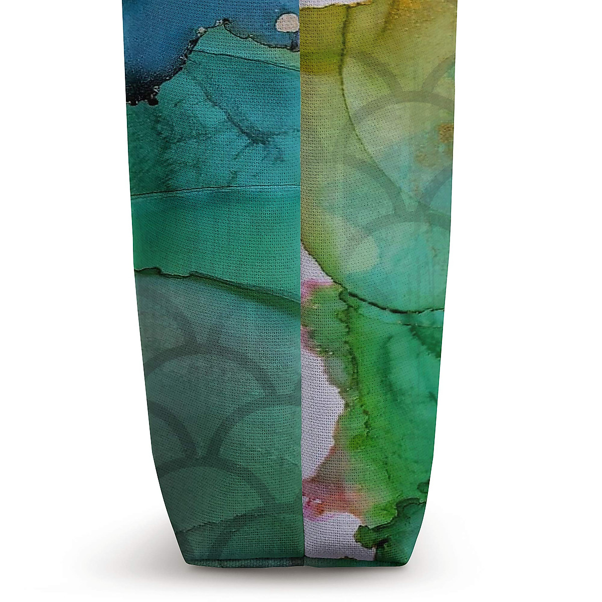 Modern Art Alcohol Ink Painting - Distressed Mermaid Pattern Tote Bag