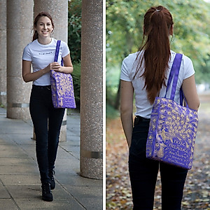 Pride and Prejudice Purple Tote Bag and Clutch Purse Bundle