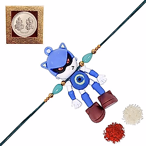 Amba Handicraft Rakhi/Rakhi for small brother/Cartoon Rakhi/Rakhi for Brother/Rakhi Set/Rudraksha Rakhi/Send rakhi to USA/Rakhi for Brother with Gift Set/Rakhi Bracelet