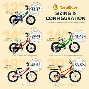 RoyalBaby Freestyle Kids Bike 20 Inch Wheel Bicycle Teens BMX with Dual Hand Brakes Kickstand Boys Girls Ages 6-10 Years, Pink