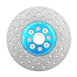 Diamond Granite Cutting Wheel,BRSCHNITT 4-1/2 Inch 115mm Vacuum Brazed Angle Grinder Diamond Blade with 5/8-11 Thread for Grinding Beveling Shaping Rounding Granite,Porcelain,Tile,Stone,Marble,Quartz