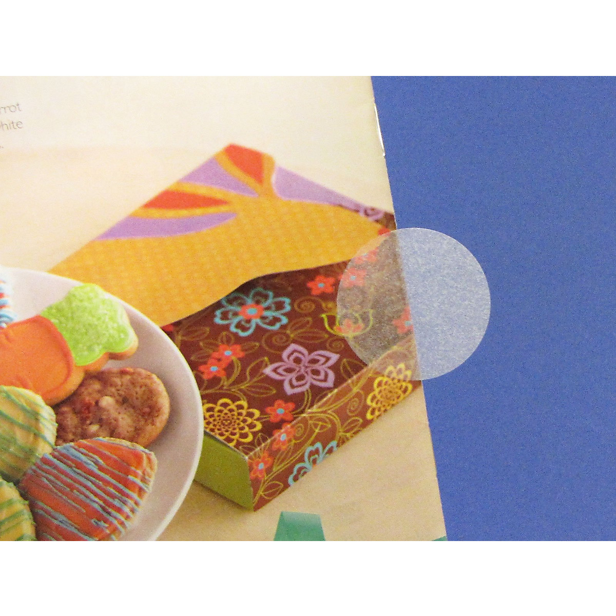 ProLabel Brand Clear Frosted Translucent 1.5" Wafer Tab Seals 4000 Roll #CLR15W 1 1/2" Round