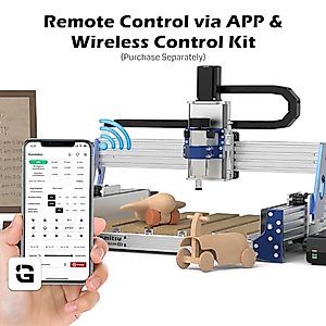 Genmitsu CNC Router Machine PROVerXL 4030 V2, Fast Speed for Wood Metal Acrylic PCB MDF, Upgrade 3 Axis Engraving Machine with Closed-Loop Motor and Ball Screw, Working Area 400 x 300 x 110mm