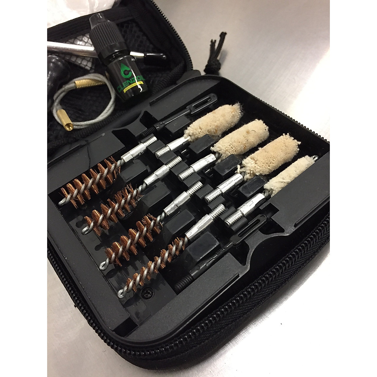 Clenzoil Field and Range Multi-Caliber Pistol Cleaning Kit with .25 oz Solution Gun Oil