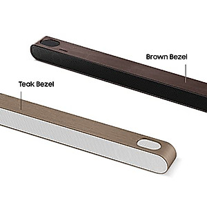 SAMSUNG Ultra Slim Soundbar Bezel, Accessory for S800B and S801B Sound Bars, Customizable to Match The Frame TV Bezels, 2022, VG-SCFBS8TK/ZA, Teak (Renewed)