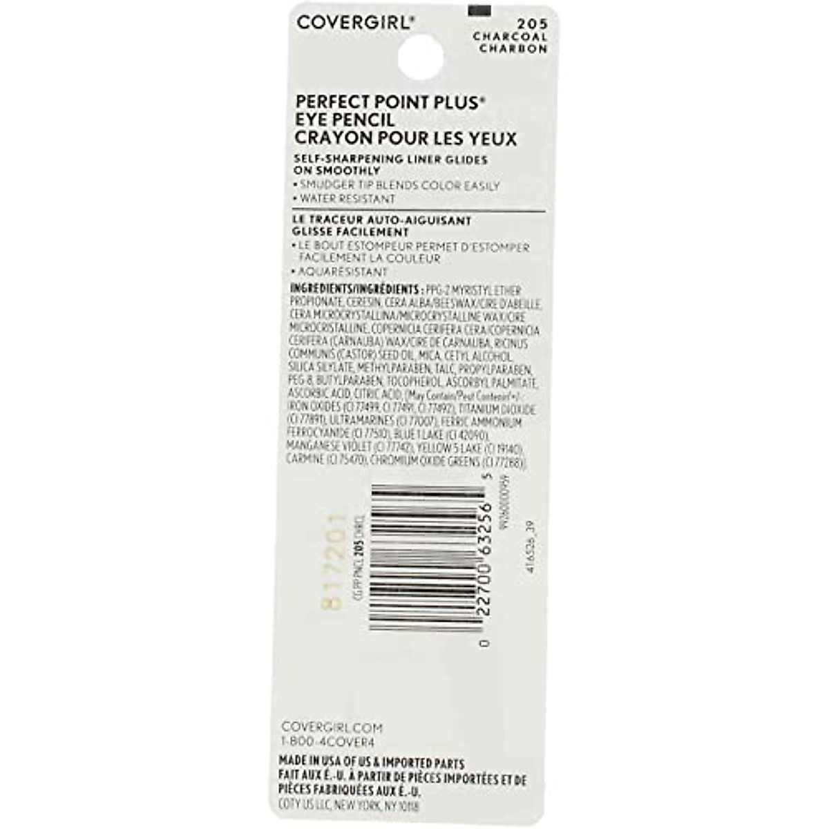 COVERGIRL Eyeliner Charcoal Self Sharpening Pencil (Pack of 3)