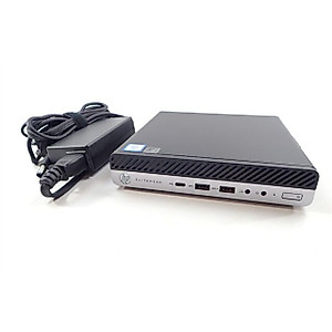 HP EliteDesk 800 G3 Mini Business Desktop (Intel Quad-Core i7-6700T 2.8Ghz, 16GB DDR4 RAM, 256GB SSD, DisplayPort DP, Ethernet RJ-45, Keyboard + Mouse, Windows 10 Professional (Renewed)