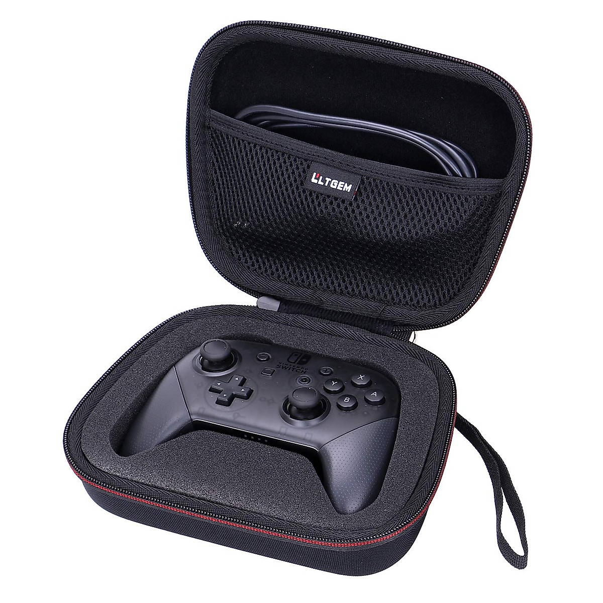 LTGEM Hard Case for Nintendo Switch Pro / Playstation DualSense / Xbox Controller - Travel Protective Carrying Case Bag, Case Only(Black+Black)