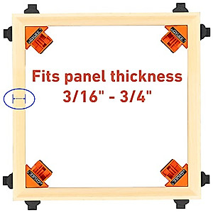 4pcs 90 Degree Angle Clamps, Corner 90° Woodworking Corner Clip, Right Angle Clip Fixer, Clamp Tool with Adjustable Hand Tools (4PCS2)