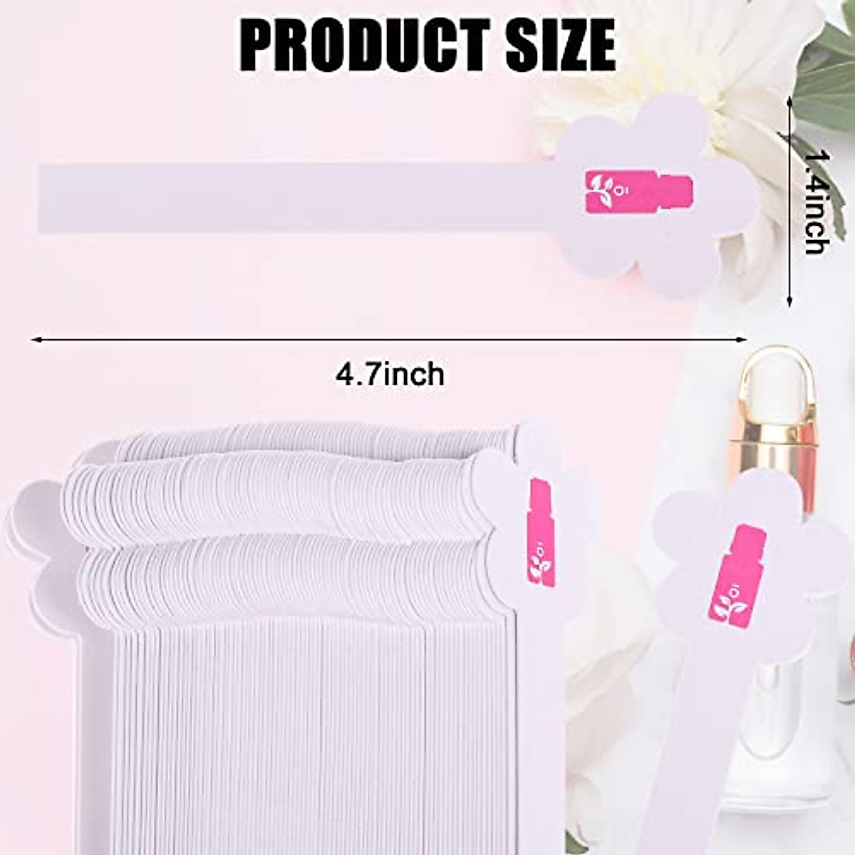 TBoxBo 200 Pack Perfume Test Strips Flower Shape Perfume Paper Strips Premium Fragrance Test Strips for scents and Essential Oils, QEE2124151ADS