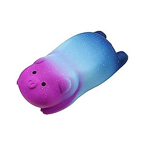 Small Wrist Rest Mouse Pad, Mini Cute Ergonomic Mousepad Memory Foam Design Pig Shape Wrist Support Pillow Rest Cushion Mat for Office Computer Laptop,Comfortable and Pain Relief(Starry Sky)