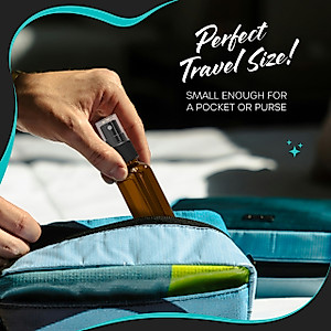 Nevlers 24PK Amber 1oz Spray Bottles | Glass Spray Bottles Set w/Shrink Wrap, Funnel, Brush & Labels | Small Spray Bottle For Use as Mister Spray Bottle, Travel Spray Bottle & Hair Spray Bottle