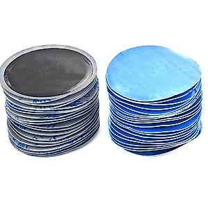 Tire Repair Patch, 80Pcs/Box 58mm Car Round Rubber Tire Tyre Puncture Repair Patch Fast Repair Cold Patch Tubeless Patches