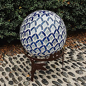 Topadorn Gazing Ball Stand Garden Hardware Metal Stand for 10-Inch or 12-Inch Gazing Globes