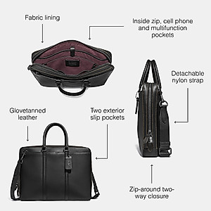 COACH Metropolitan Slim Brief Ji/Black One Size