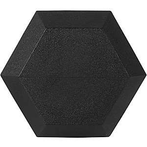WF Athletic Supply 5-25Lb Rubber Coated Hex Dumbbell Set with A Frame Storage Rack Non-Slip Hex Shape for Muscle Toning, Strength Building & Weight Loss - Multiple Choices Available