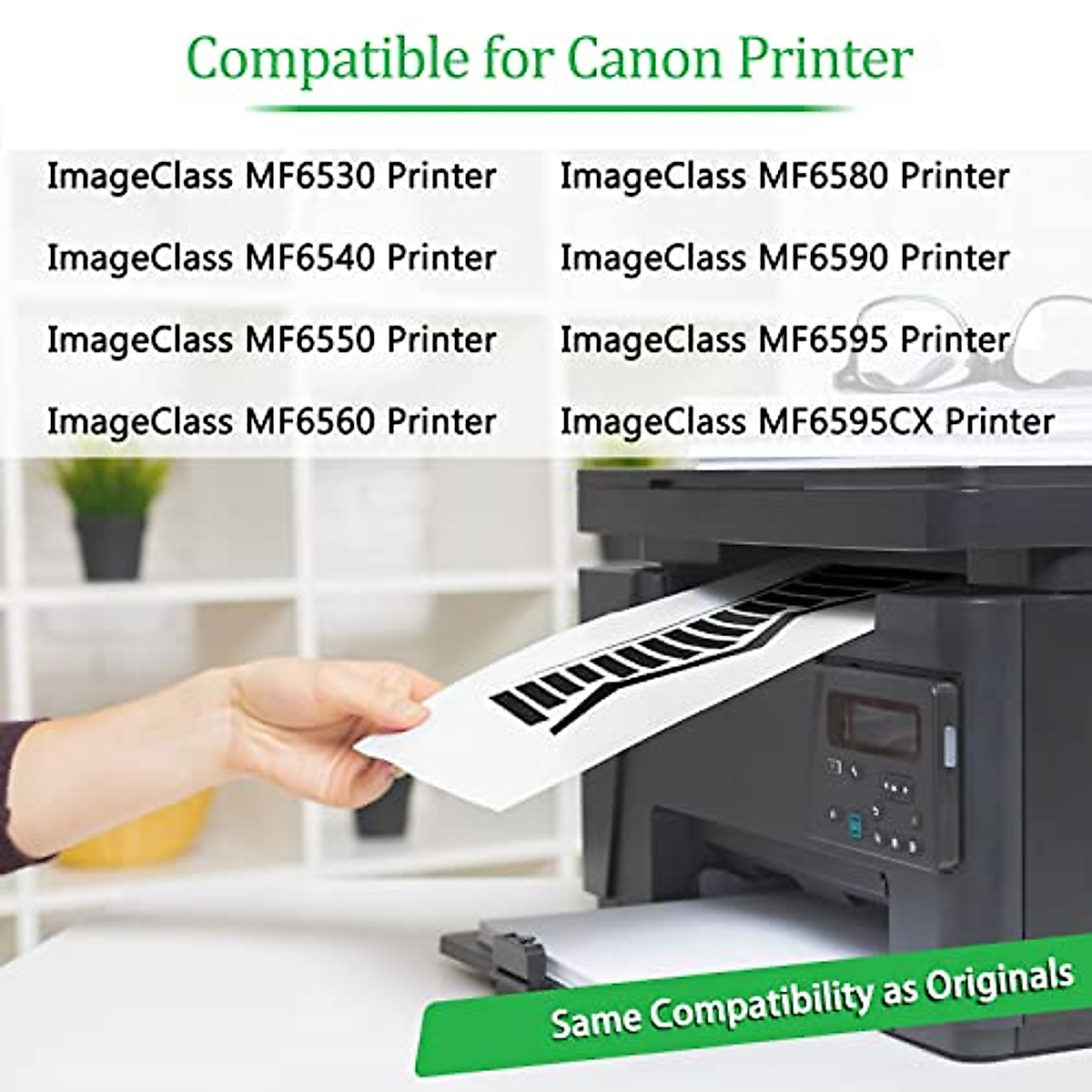 GREENCYCLE 2 PK Compatible Toner Cartridges Replacement for Canon C106 CRG 106 0264B001AA Black Use in imageClass MF6530 MF6540 MF6550 Printer ( 5000 Yield per Toner )