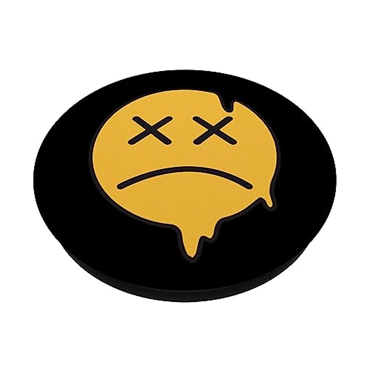 Melting Sad Face Smile Aesthetic 90s Art PopSockets Standard PopGrip