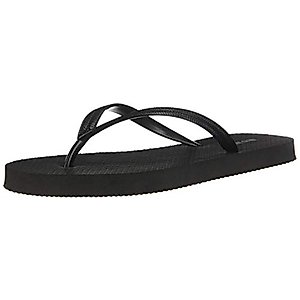 OLD NAVY Flip Flop Sandals for Woman, Great for Beach or Casual Wear (5, Black)