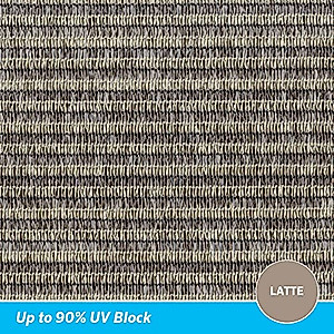 Coolaroo Shade Sail, Triangle Ready to Hang Shade Sail, 12', Latte