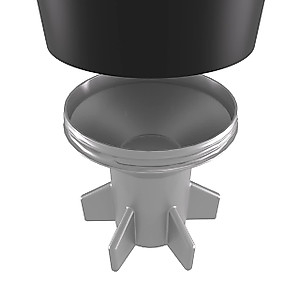 Battle Shakers Mortar Shaker Cup | Military Themed Shaker Bottle | Leak-Proof Protein Cup with Storage Compartment | Mix Protein Powders & More | Durable & Dishwasher Safe | 20 Oz Black/Silver