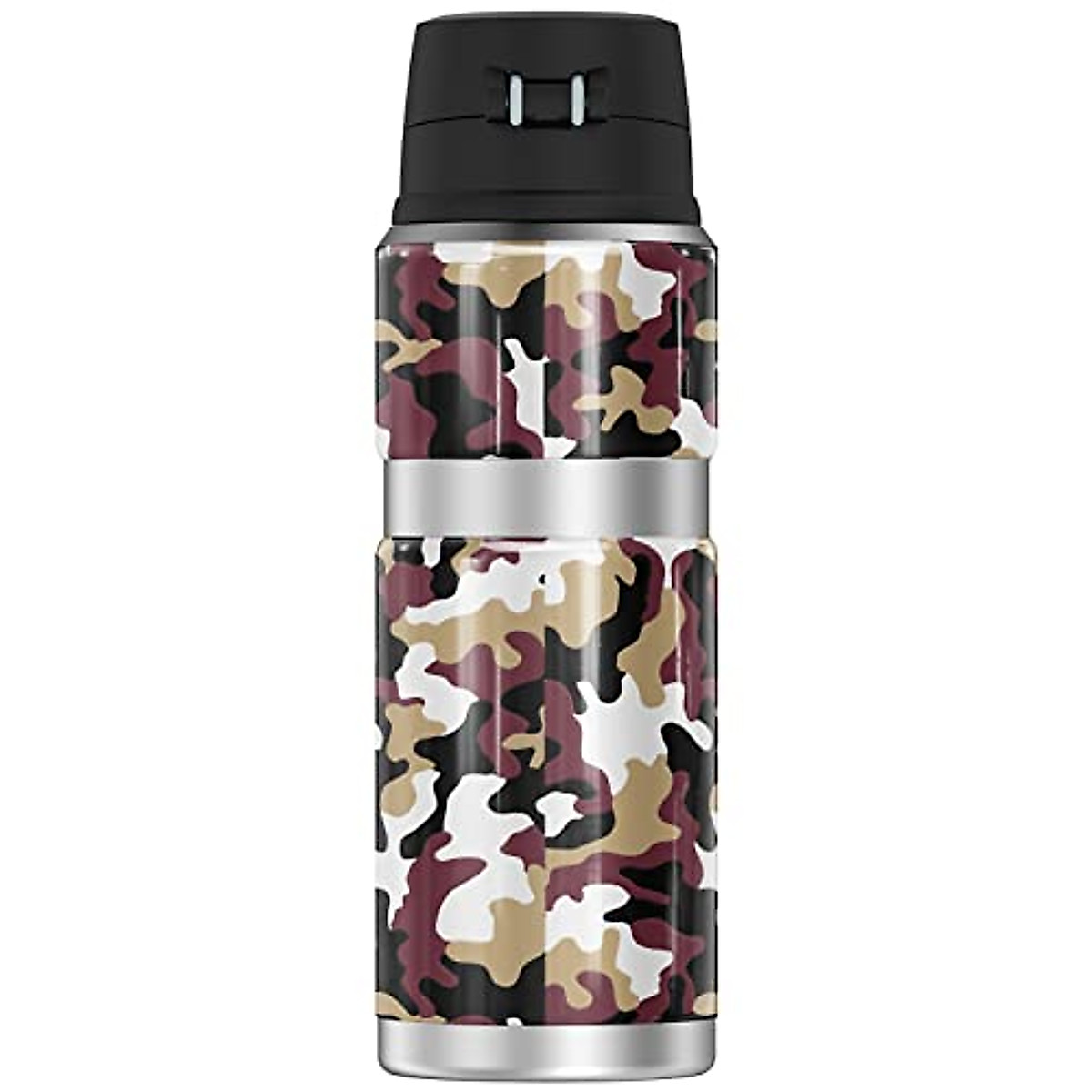 THERMOS FLORIDA STATE UNIVERSITY OFFICIAL Camo STAINLESS KING Stainless Steel Drink Bottle, Vacuum insulated & Double Wall, 24oz
