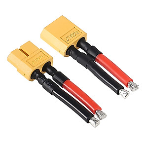JUZITAO 10 Pairs XT60 Plug Connector Female and Male Connector with 12AWG Silicon Wire for RC Lipo Battery Cable Drone