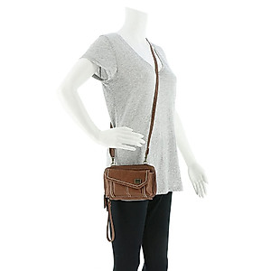 b.o.c. Amherst East/West Cell Phone Wallet Saddle One Size