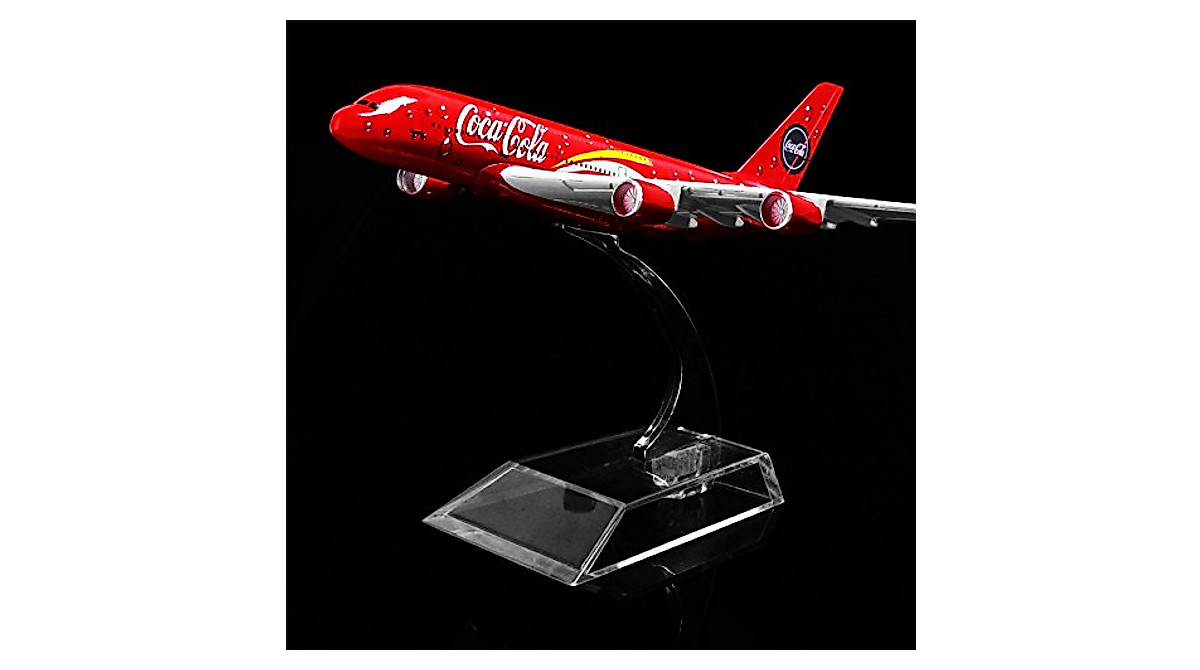 24-Hours Coca Aerospace A380 Model Aircraft | Premium Die-Cast Replica